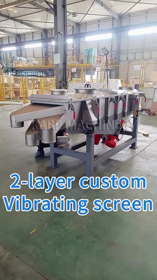 Waste Alumina Product Particle Grading Linear Vibrating Screener Vibration Sieving Machine ...